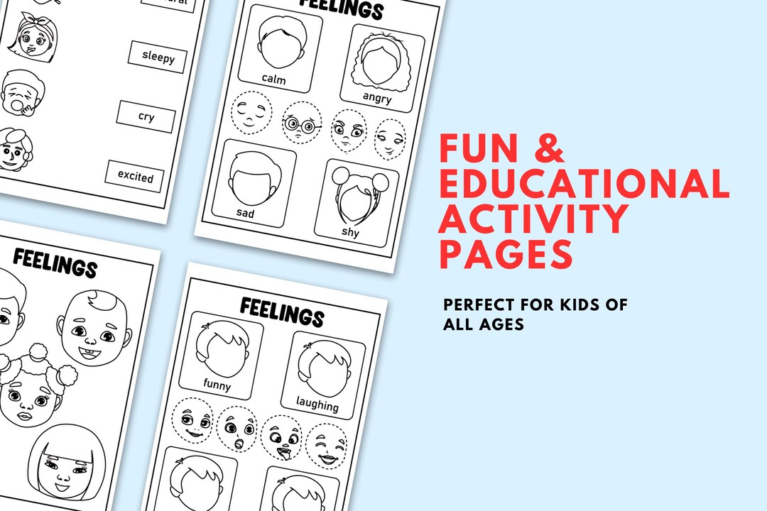 Feelings Faces Flash Cards: Emotion Recognition Activity Set - Etsy Canada