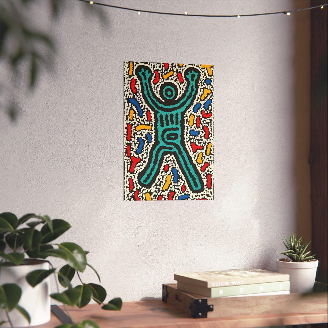 Matisse Style Falling Man Poster, Vibrant Abstract Wall Art, Modern ...