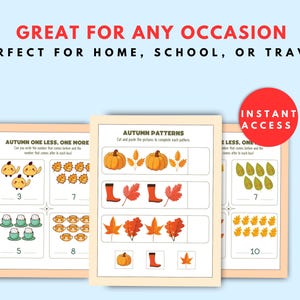 Autumn Cut-out and Paste Activity Pack | Printable Fall Craft for Kids ...