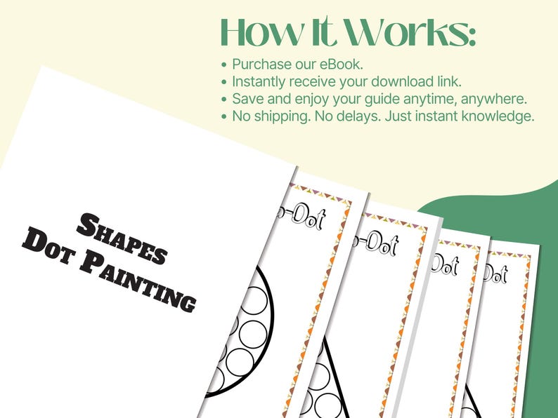 Dot Painting Shapes Worksheets: Preschool Learning Activity (PDF ...