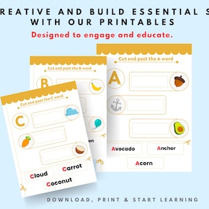 Alphabet Balloon-themed Printable Activity Pages for Kids | Educational ...