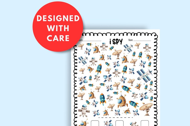 I Spy Space Game: Outer Universe Printable Puzzle (digital Download) - Etsy