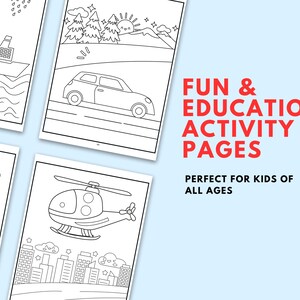 Printable Kids Coloring Pages | Fun and Educational Art | Instant ...