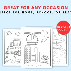 Printable Kids Coloring Pages | Fun and Educational Art | Instant ...