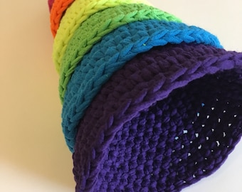 Roygbiv Montessori Inspired Nestings Cones Made From Upcycled - Etsy