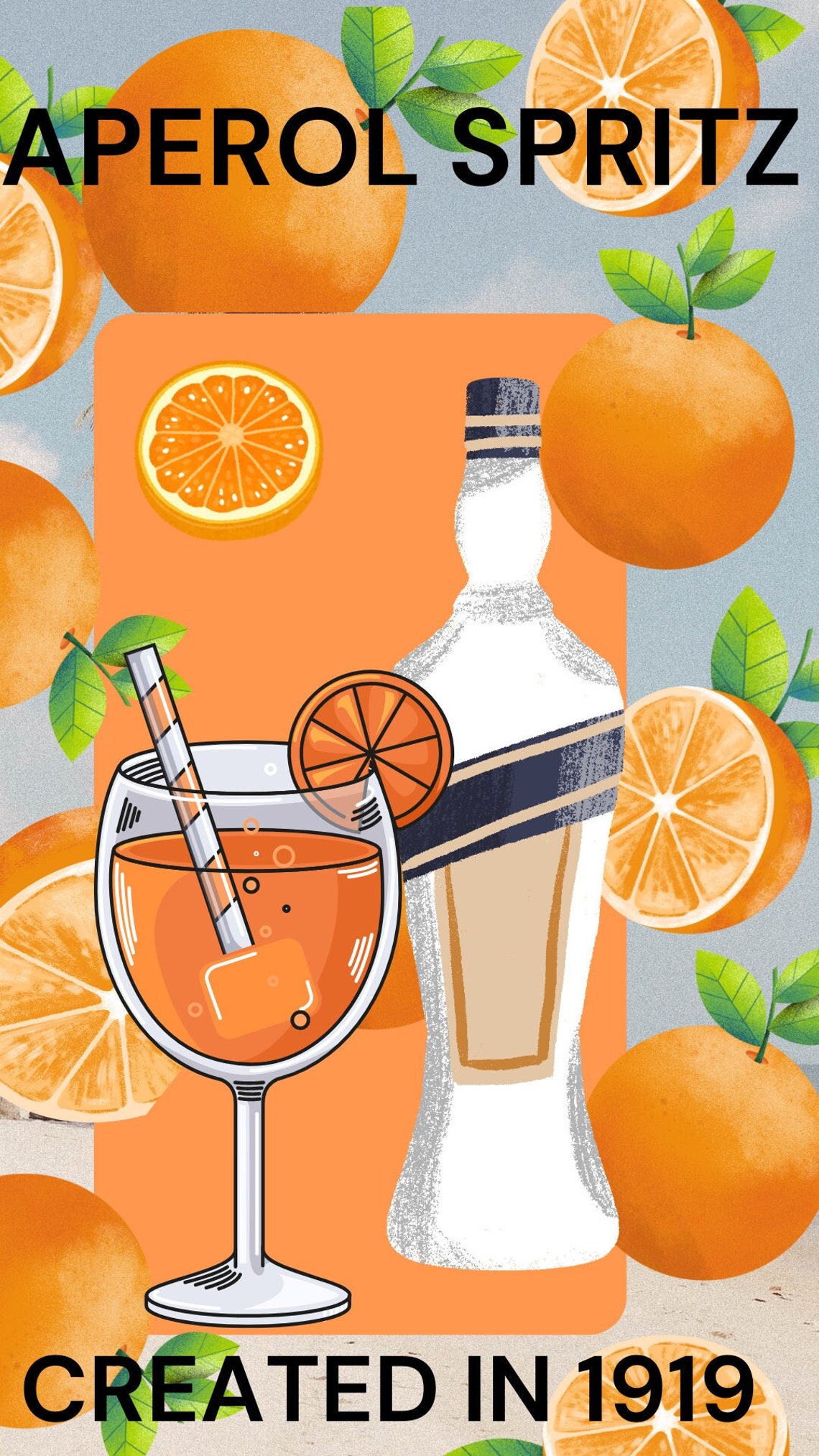 Aperol Spritz Printable Wall Decoration. Perfect to Brighten up Any ...