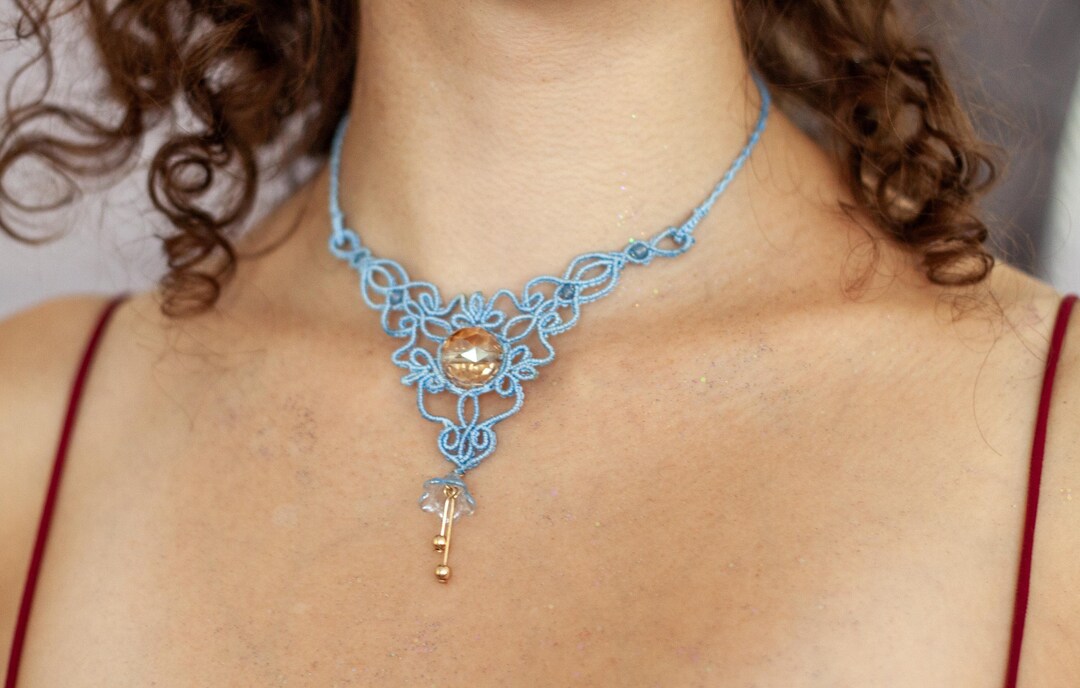 Cinderella Macrame Necklace | Choker | Boho Jewellery - Etsy
