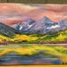 Maroon Bells Acrylic Painting 12" X 14" - Etsy