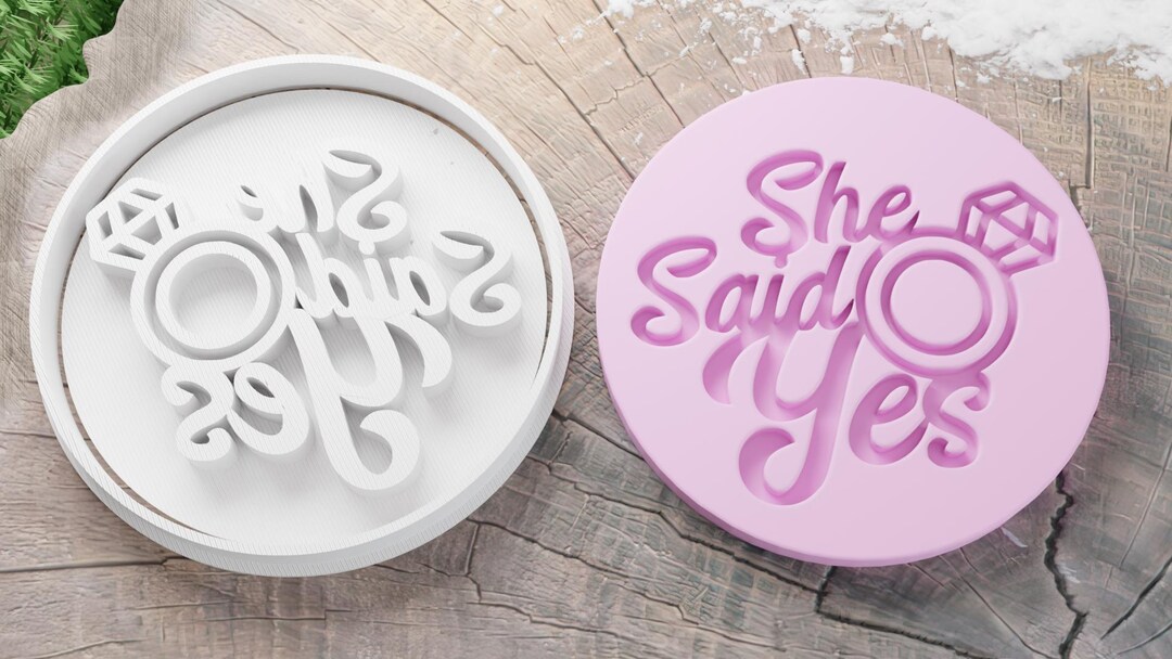 She Said Yes Cookie Cutter - 3D Printed - Etsy