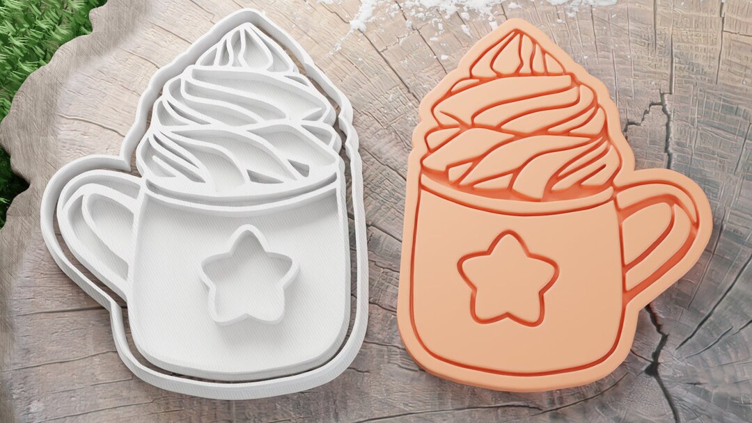 Hot Chocolate Cookie Cutter - 3D Printed - Etsy
