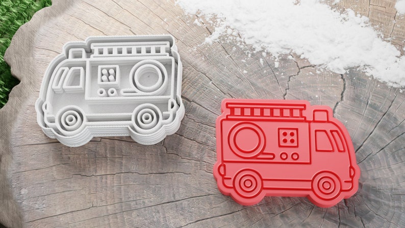 Fire Truck Cookie Cutter / Fondant / Icing - Etsy