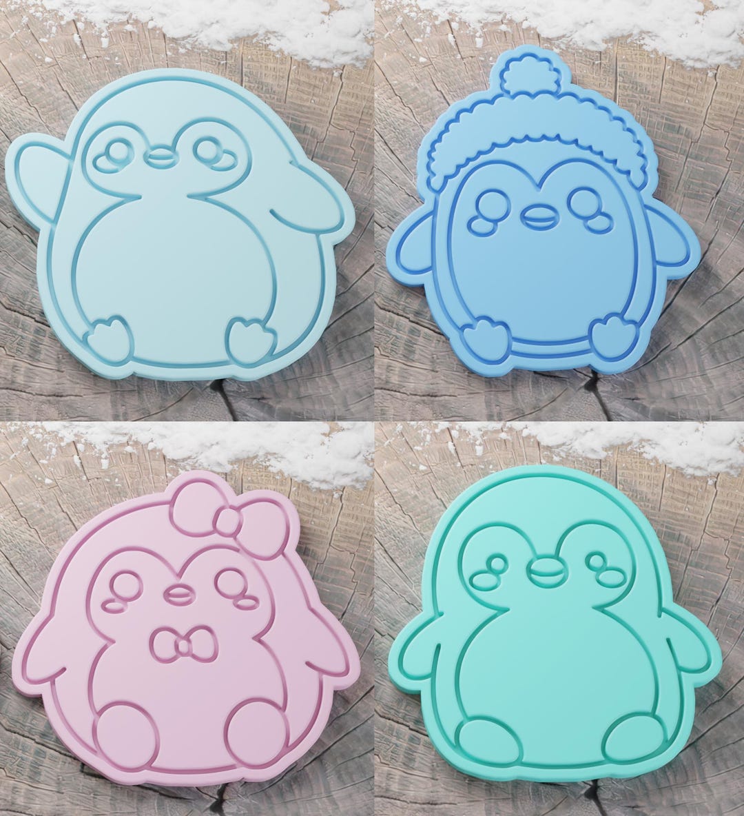 Cute Penguins Cookie Cutter - 3D Printed - Etsy