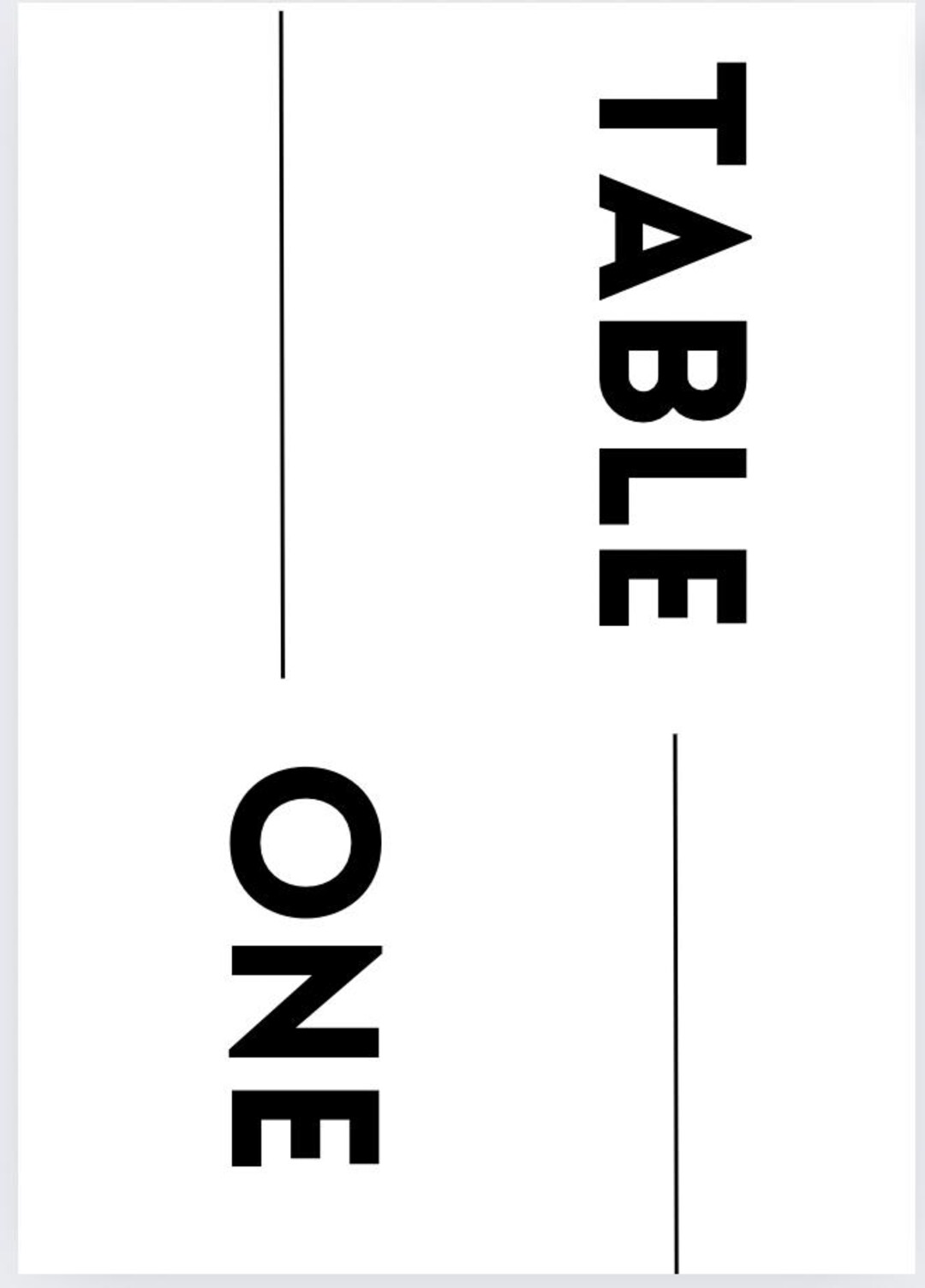 Customised Event Table Markers and Name Cards - Etsy