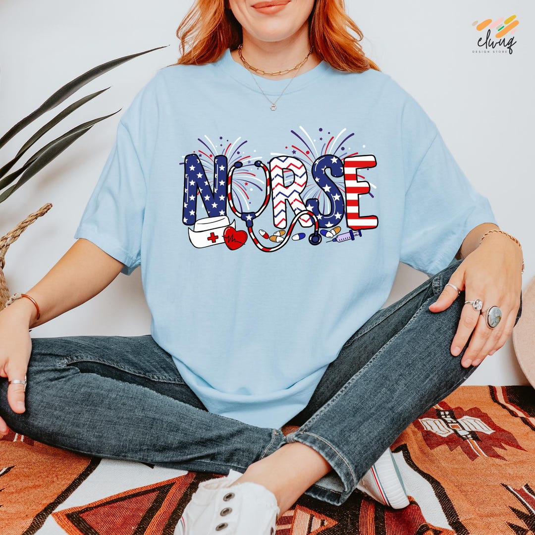 4th of July Nurse Png Sublimation Design Download, 4th of July Png ...