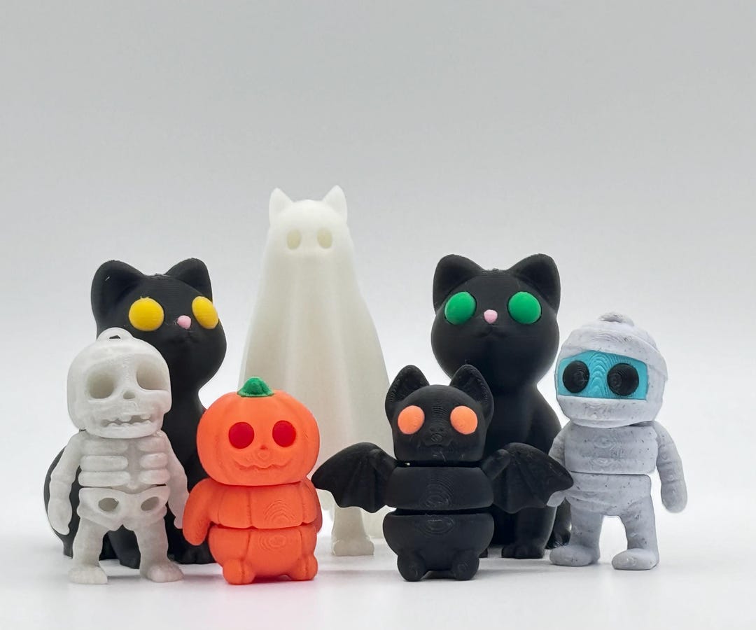 Halloween Animals & Creatures - ZOU3D Articulated 3D Prints - Etsy