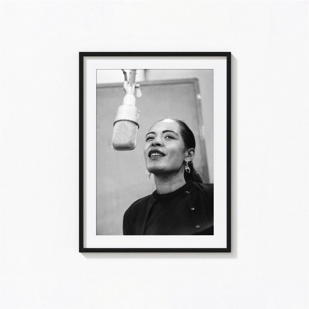 Billie Holiday Posters / Billie Holiday Black and White Wall Art,album ...