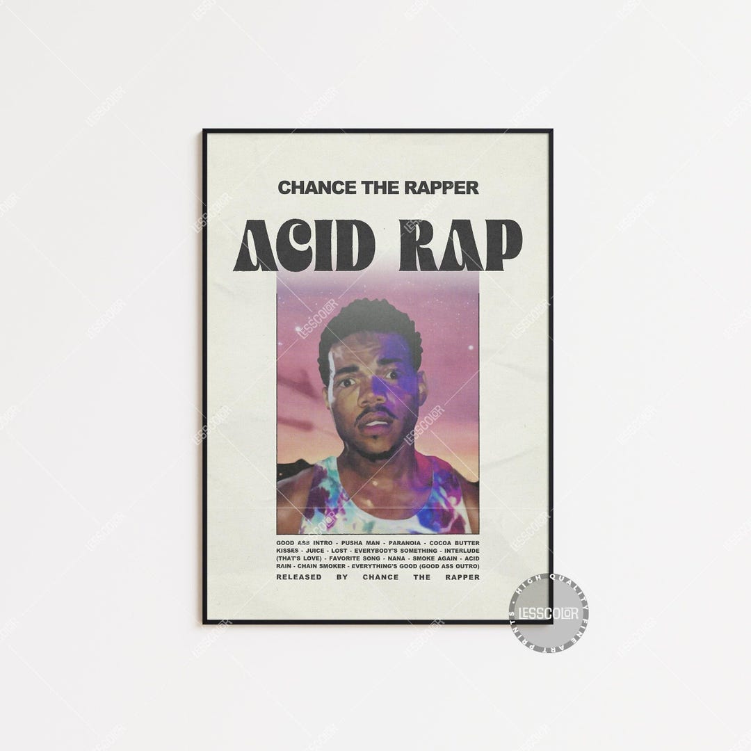 Chance the Rapper Posters / Acid Rap Poster, Tracklist Album Cover ...