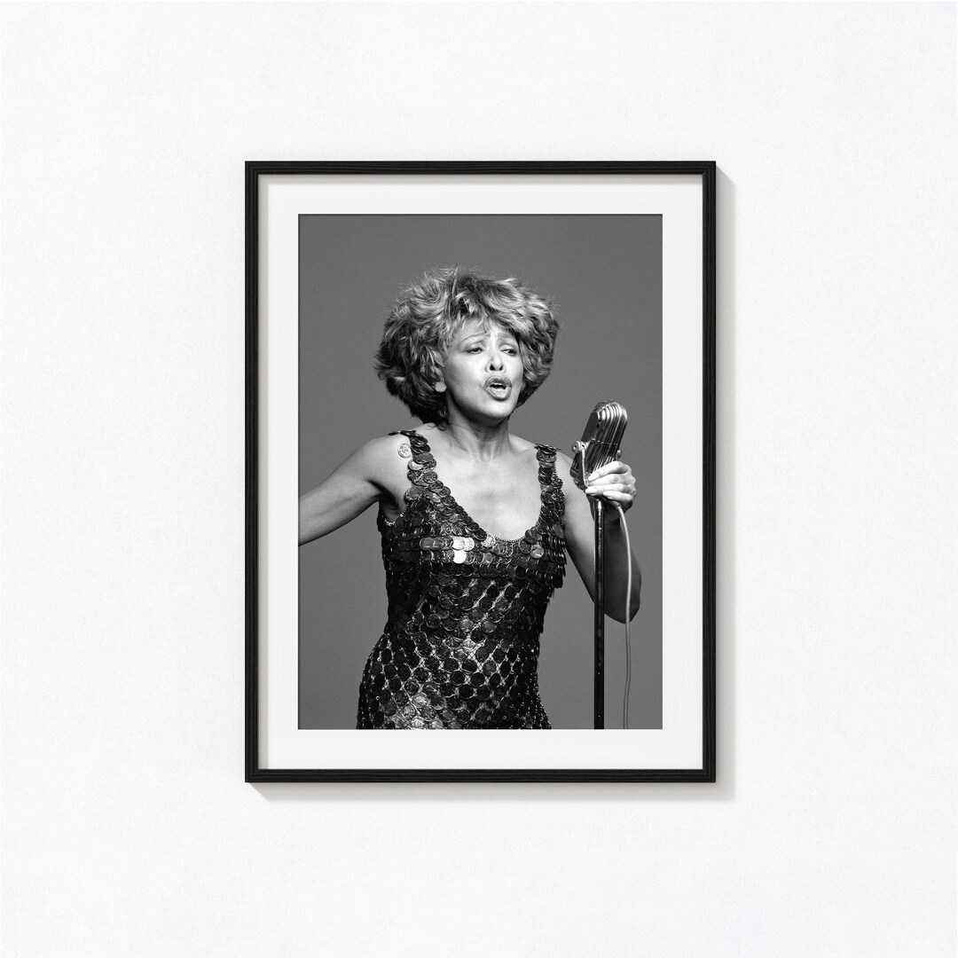 Tina Turner Posters / Tina Turner Black and White Wall Art,album Cover ...
