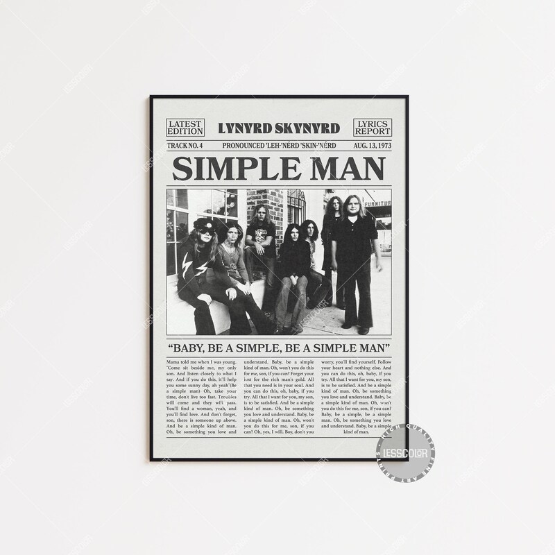 Simple Man - Etsy