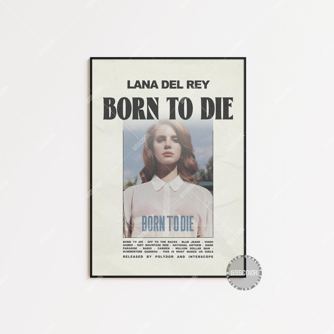 Posters / Born to Die Poster / Album Cover Poster, Poster Print Wall ...