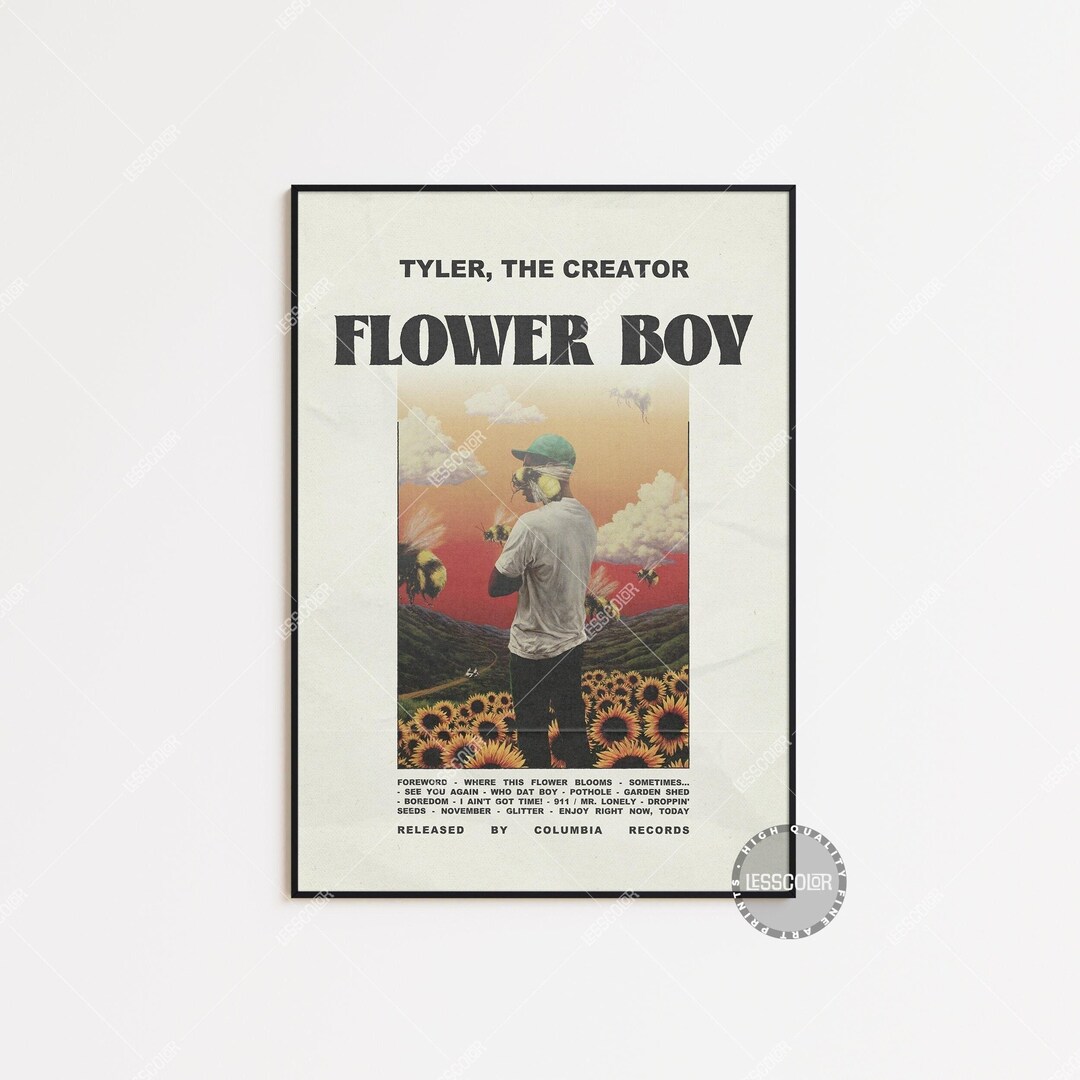 Tyler, the Creator Poster / Flower Boy Poster / Album Cover Poster ...