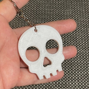 Skull Keychain - Etsy