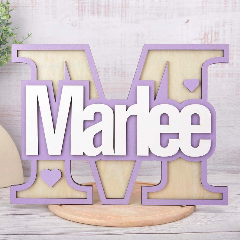 Nursery Name Sign, Baby Wood Name Sign, Baby Shower Gift, Door Sign - Etsy