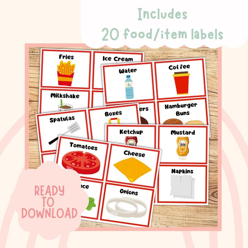 Fast Food Dramatic Play Printables. Download. Classroom Play Center ...
