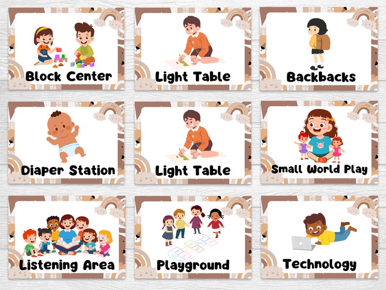 28 Pre School Center Signs, Pre-k Classrooms Printouts, Day Care Center ...
