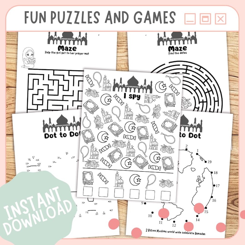 Ramadan Activity Pack | Printable Islamic Worksheets for Kids | Ramadan ...
