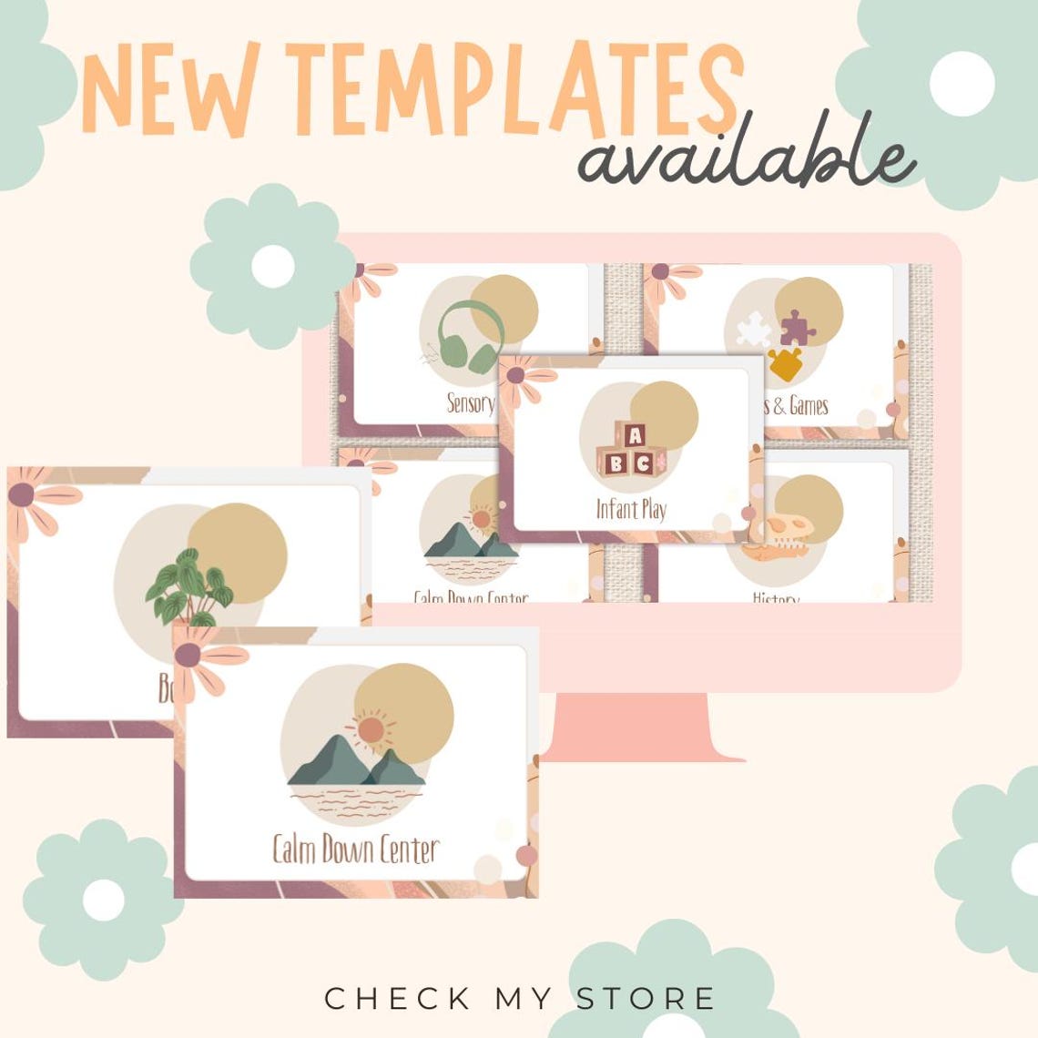 Editable Preschool Center Signs – Printable Classroom Labels for Early ...