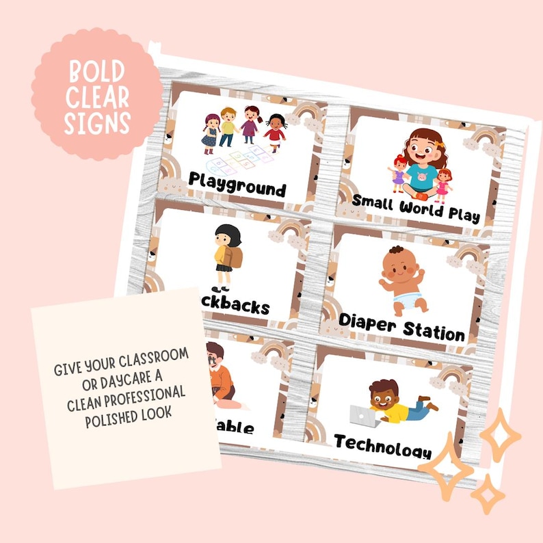 28 Preschool Center Signs – Printable Classroom Labels for Early ...