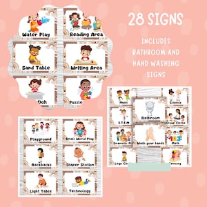 28 Preschool Center Signs – Printable Classroom Labels for Early ...