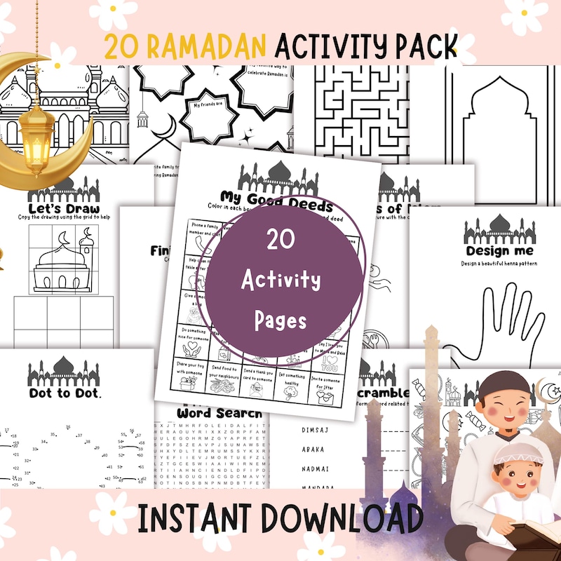 Kids Muslim Worksheet - Etsy UK