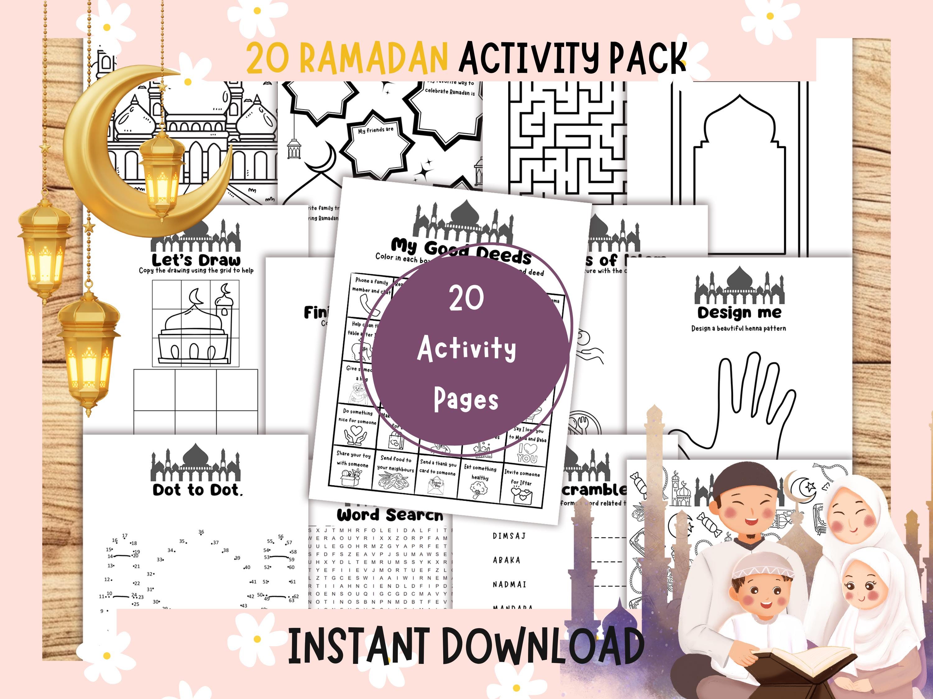 Ramadan Activity Pack | Printable Islamic Worksheets for Kids | Ramadan ...