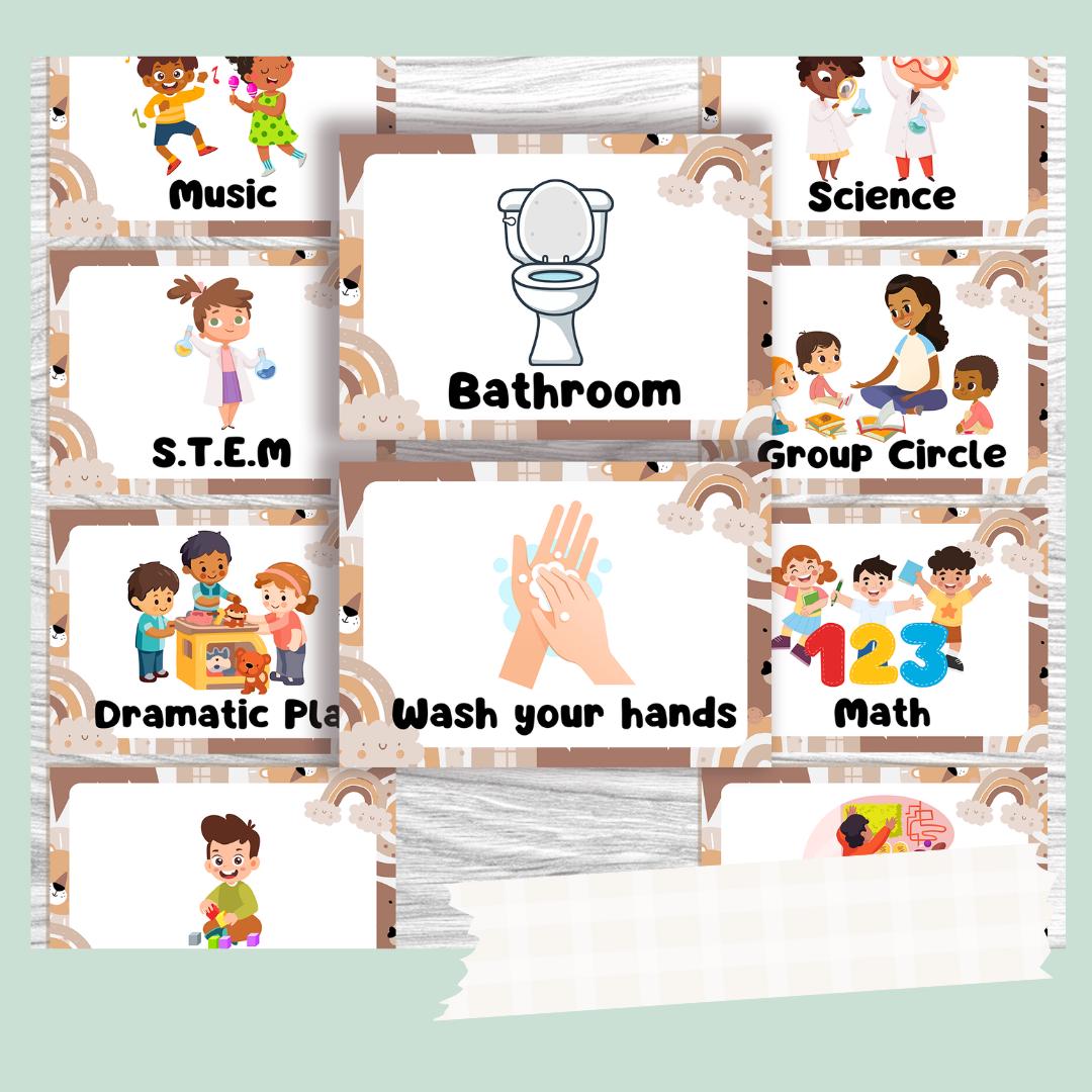 28 Preschool Center Signs – Printable Classroom Labels for Early ...