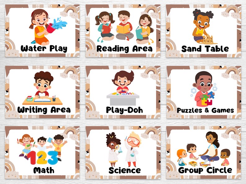 28 Pre School Center Signs, Pre-k Classrooms Printouts, Day Care Center ...