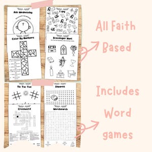 Lent Printable 32 PAGES Kids Activity Pack – Fun & Faith-based Learning ...