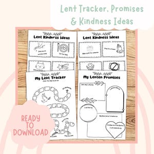 Lent Printable 32 PAGES Kids Activity Pack – Fun & Faith-based Learning ...