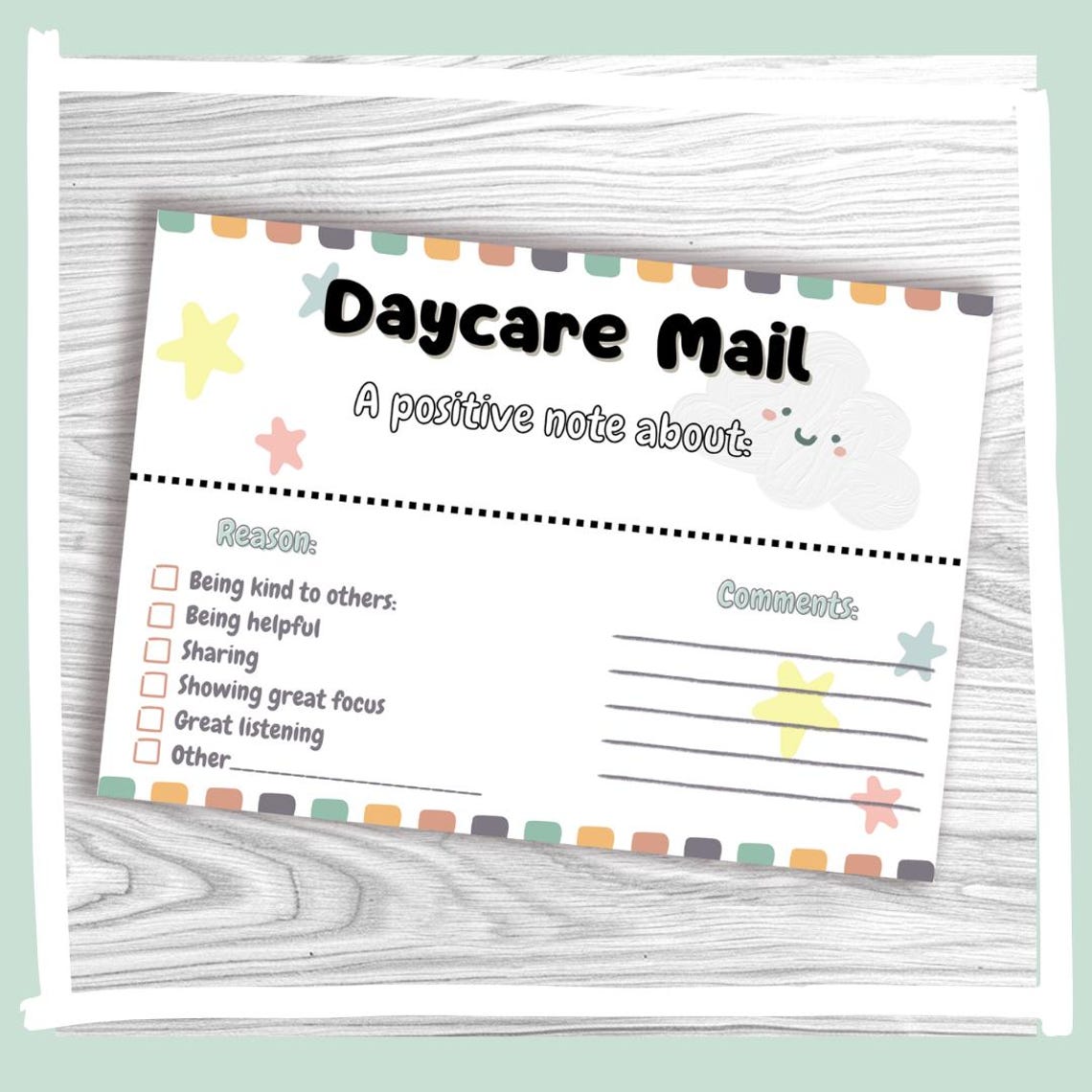 Printable 3 Daycare Note Home, Daycare Quick Note Home, Daycare Forms ...