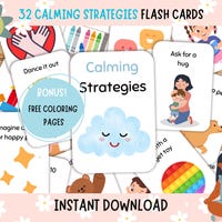 Zones of Regulation, Coping Strategy Cards and Poster - Etsy
