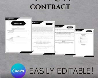 Comprehensive Model Contract Agreement Template | Professional Modeling ...