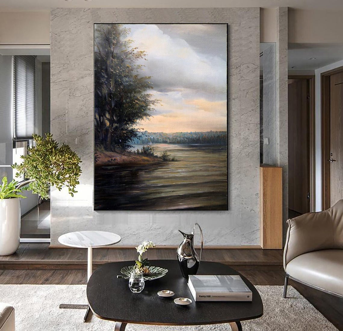 Extra Large Canvas Wall Art Landscape Wall Art, Abstract Wall Art ...