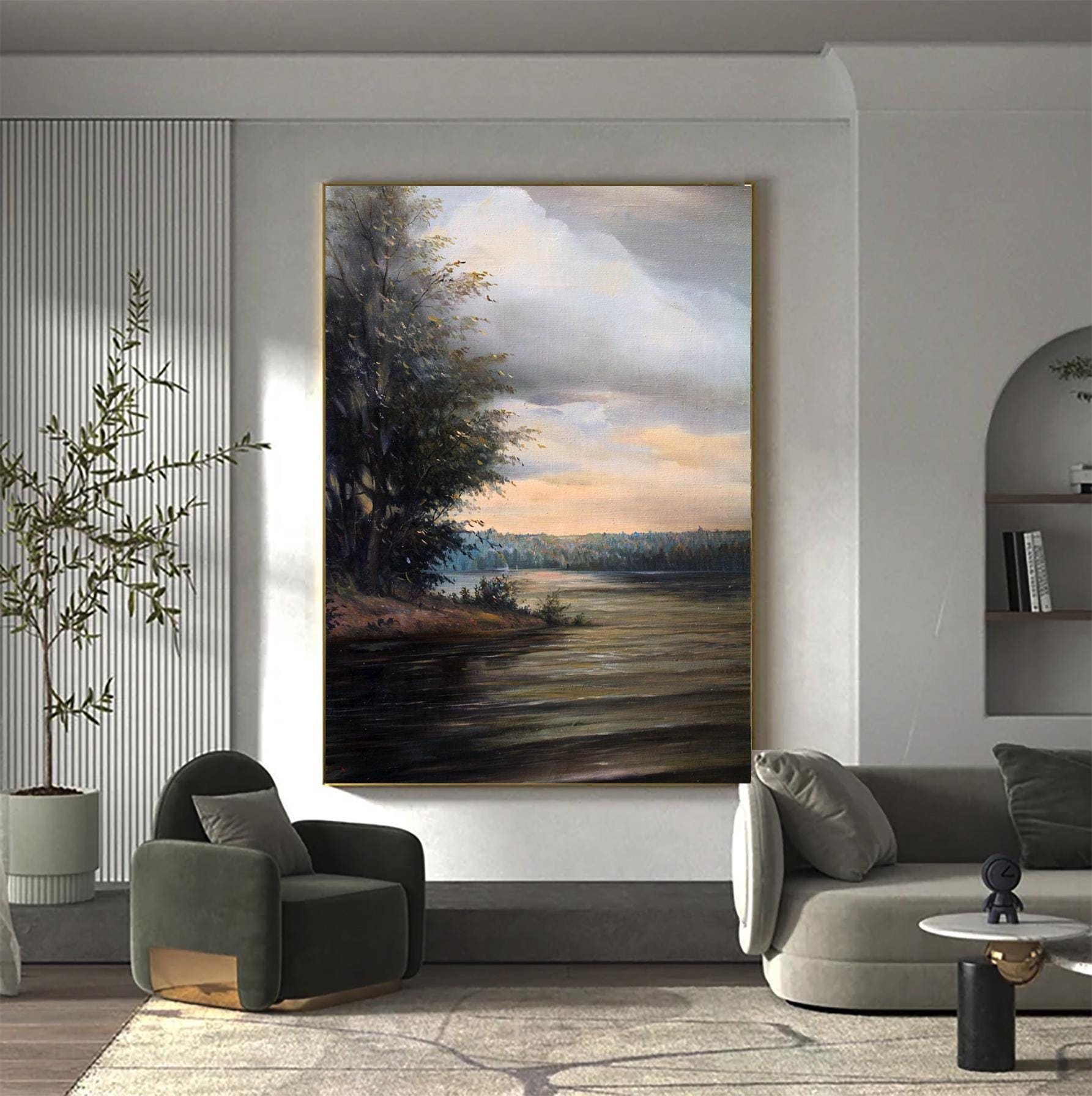 Extra Large Canvas Wall Art Landscape Wall Art, Abstract Wall Art ...