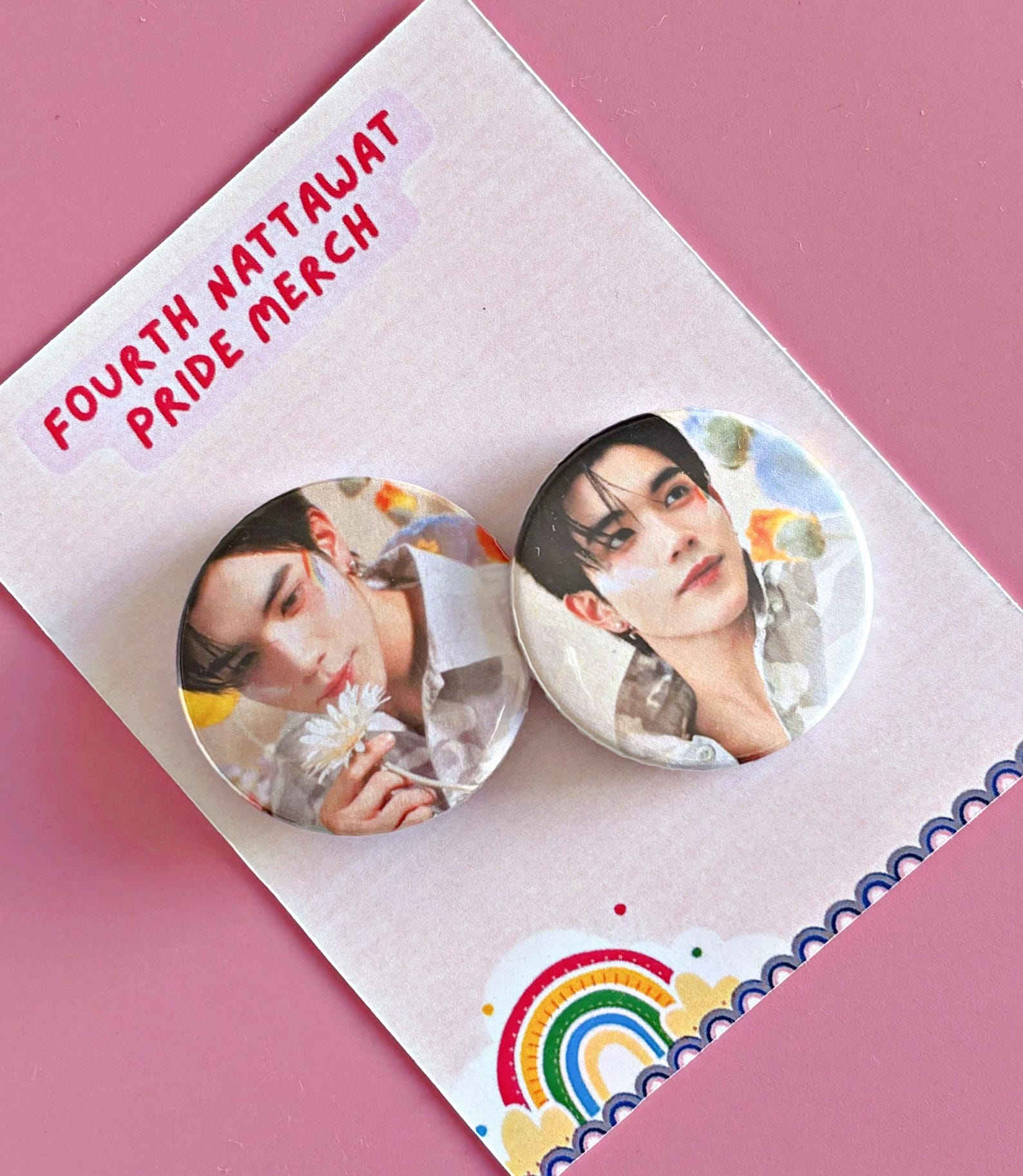 Fourth Nattawat Badges / Thai BL Pins / Pride Collection / Fourth ...