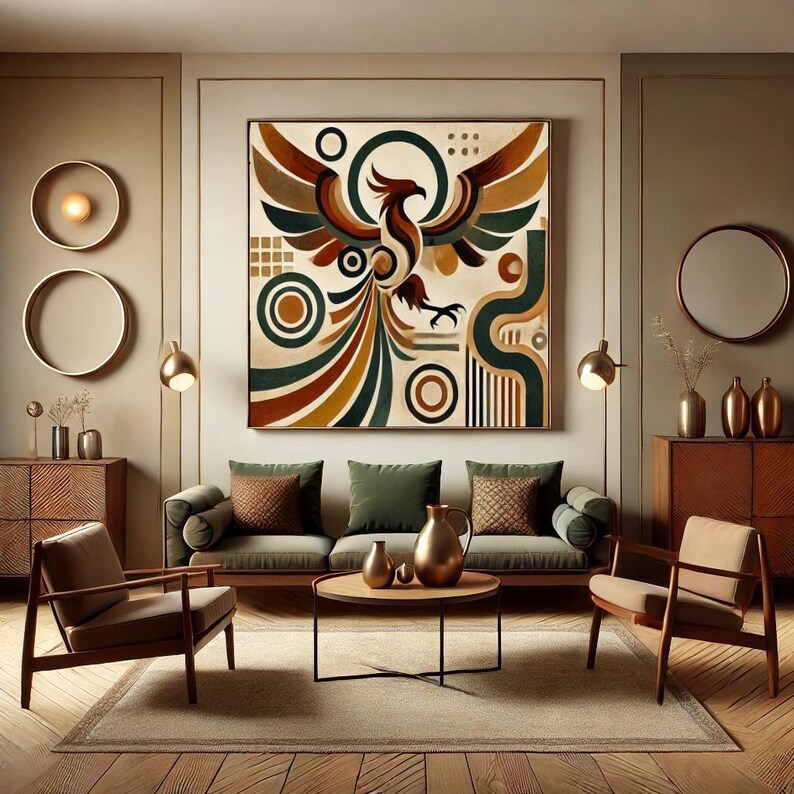 Bohemian Phoenix Abstract Art Digital Download - Etsy