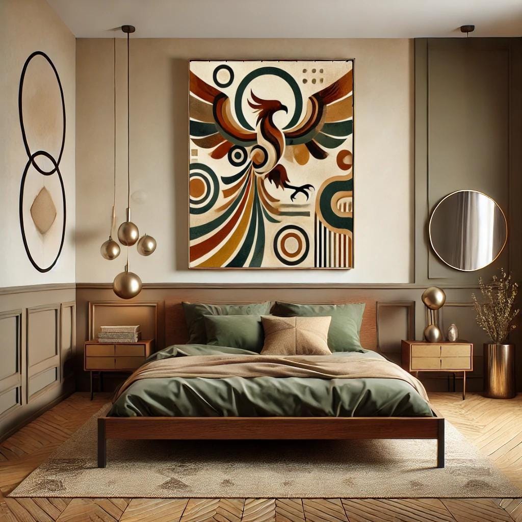 Bohemian Phoenix Abstract Art Digital Download - Etsy