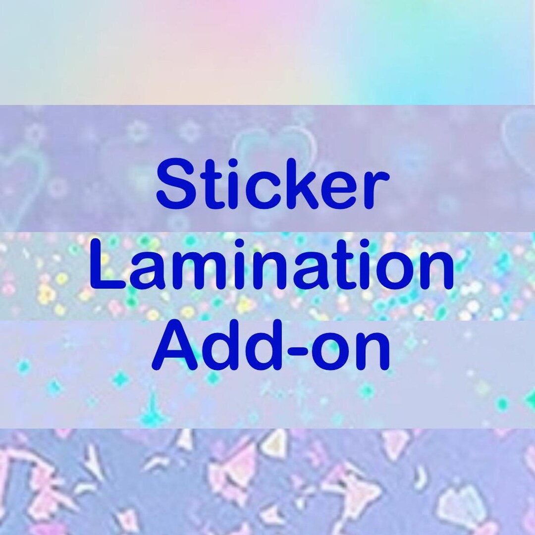 Sticker Holographic Lamination Add-on - Etsy