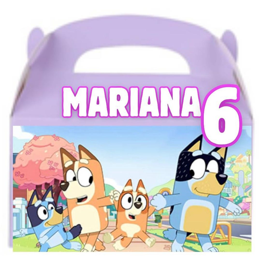 Personalized Bluey Gable Boxes - Etsy