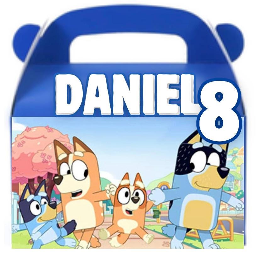 Personalized Bluey Gable Boxes - Etsy